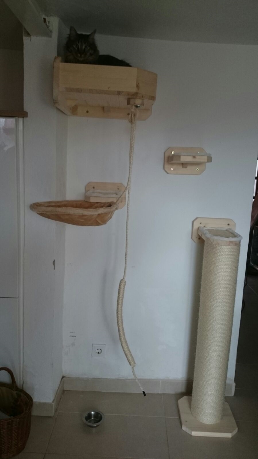 Wandkratzbaum Kratzbaum XXL Stamm Wandelemente für Katzen ...