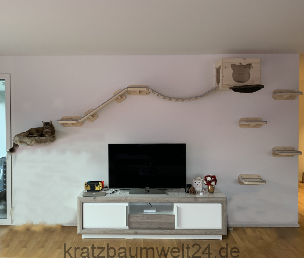 Landschaft für Katzen zum klettern WAndkratzbaum XXL Stamm Hönle für ...